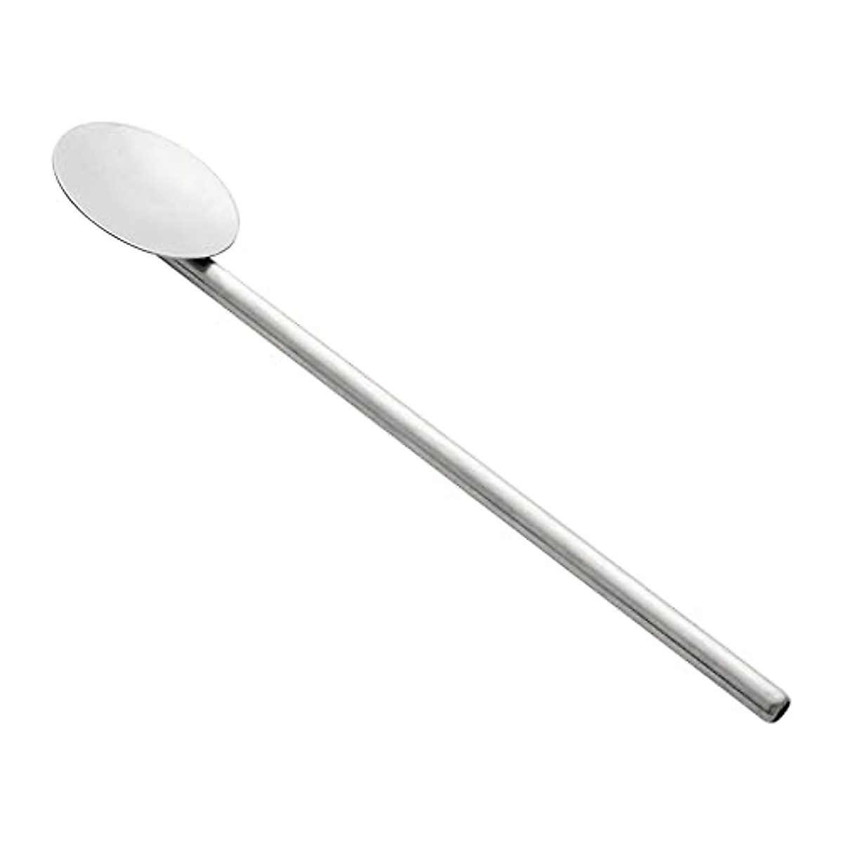 Restaurantware Bar Lux 5 Inch Spoon Straws 2 Food-Grade Reusable Cocktail Straws - Built-In Spoon Dishwashable Stainless Steel Cocktail Spoons For Drinking And Stirring