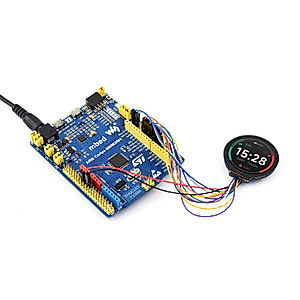 1.28inch Touch LCD Display Module, 240×240 Resolution Round LCD IPS Screen, 65K Colors Display, 4-Wire SPI and I2C Communication, Support Raspberry Pi/Raspberry Pi Pico/Arduino/STM32