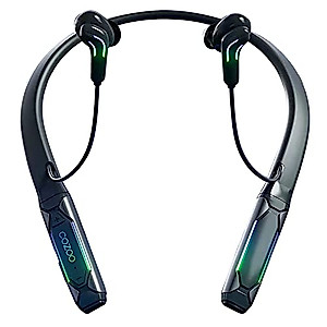 RGB Sport Bluetooth Earbuds,E-Sports Wireless Headset Neckband V5.1 Bluetooth Earphones in-Ear with Waterproof Built-in Dual Mic EQ,20 Hours of Listen Time,Sweat Resistant,Acc/ENC Dual Audio Decoding