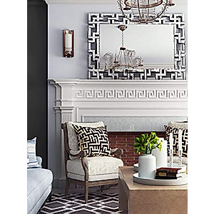 Art Decorative Wall Mirrors Large Grecian Venetian Mirror for Hotel Home Vanity Sliver Mirror (27.5" W x39.5 H)