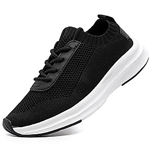 ANJOUFEMME Women Walking Shoes Slip On White Tennis Shoes Women's Fashion Sneakers Non Slip Casual Shoes for Women Comfortable Breathable Work Shoes Mesh Travel Outdoors