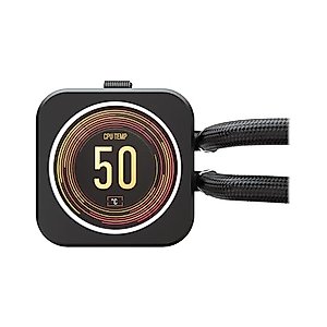 CORSAIR iCUE H150i ELITE LCD Display Liquid CPU Cooler-Custom IPS LCD Screen-48 Dynamic RGB LEDs-120mm Fans-360mm Radiator-COMMANDER CORE Smart Lighting Controller