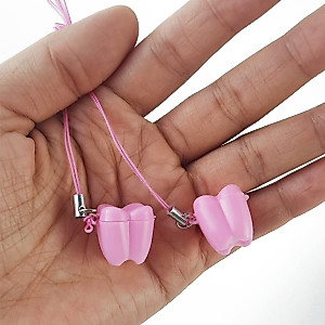 GXXMEI 30PCS Lost Teeth Saver Necklace Organizer for Lost Teeth Lovely Baby Milk Tooth Fairy Storage Box Nice Child Teeth Keepsake Holder Children Teeth Save Box