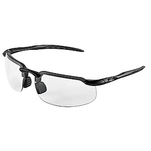Bullhead Safety Swordfish Transition Safety Glasses With Anti Fog Lenses, Indoor/Outdoor Use, ANSI Z87+, Protective Eyewear With Anti-Scratch Coating And UV Light Protection, Matte Black Frame