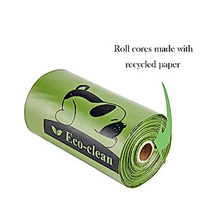 ECO-CLEAN Poop Bags Biodegradable, 16 Rolls/240 Bags, Dog Waste Bags, Unscented, Leak-Proof, Easy Tear- Off
