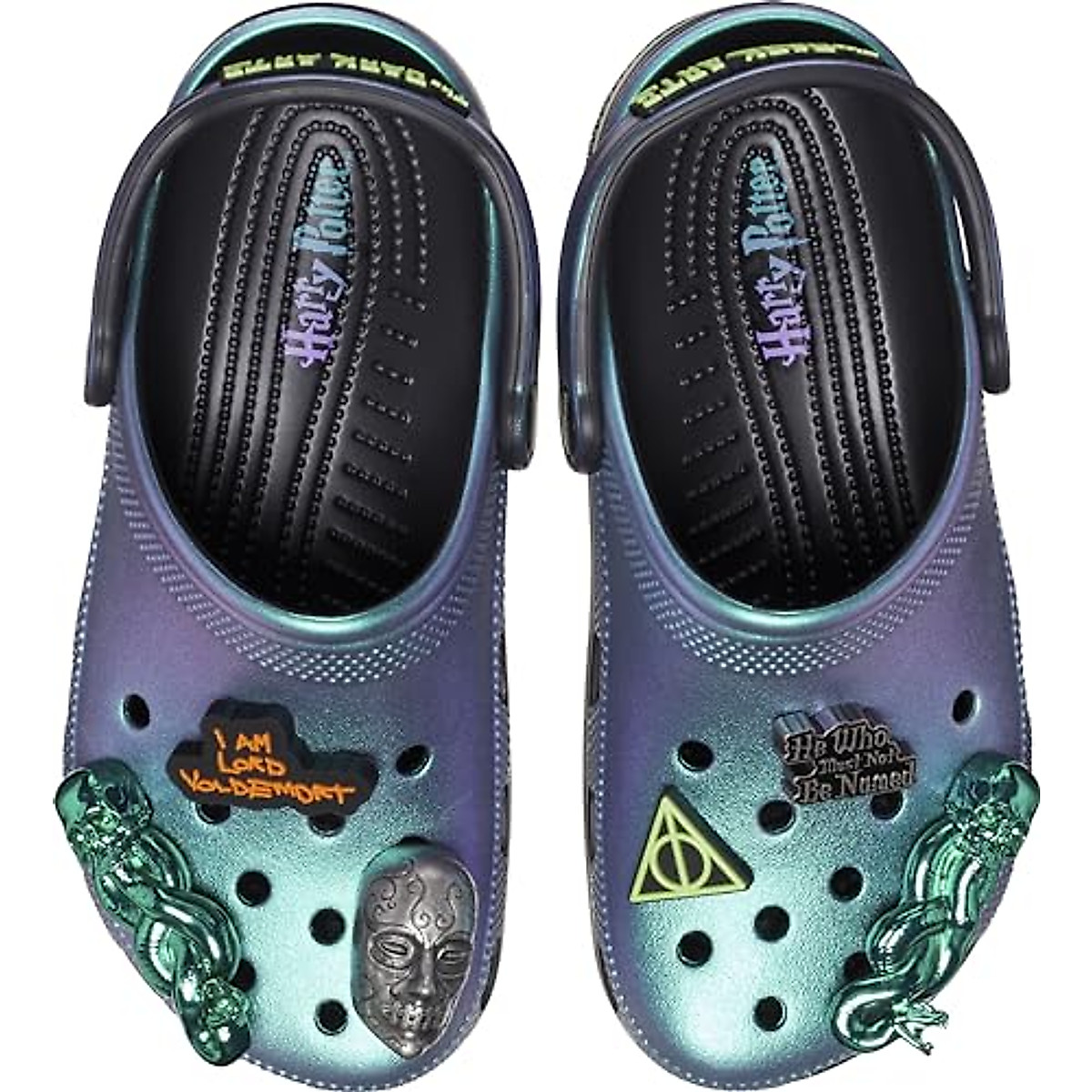 Crocs Unisex-Adult Classic Harry Potter Clogs, Black, 8 Women/6 Men