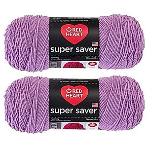 Bulk Buy: Red Heart Super Saver (2-Pack) (Orchid, 7 oz Each Skein)