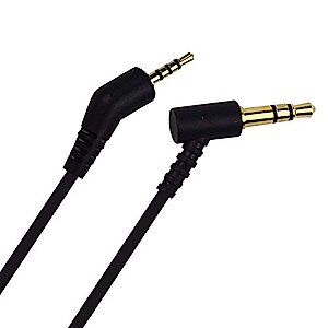 Koffmon QC3.0 Replacement QC3 Headphone Extension Audio Cable Compatible with Bose QuietComfort 3 QC3 Headphones (Black)