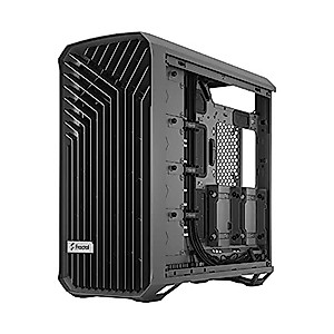 Fractal Design Torrent Gray - Ligth Tint Tempered Glass Side Panel - Open Grille for Maximum air Intake - Two 180mm PWM and Three 140mm Fans Included - Type C - ATX Airflow Mid Tower PC Gaming Case