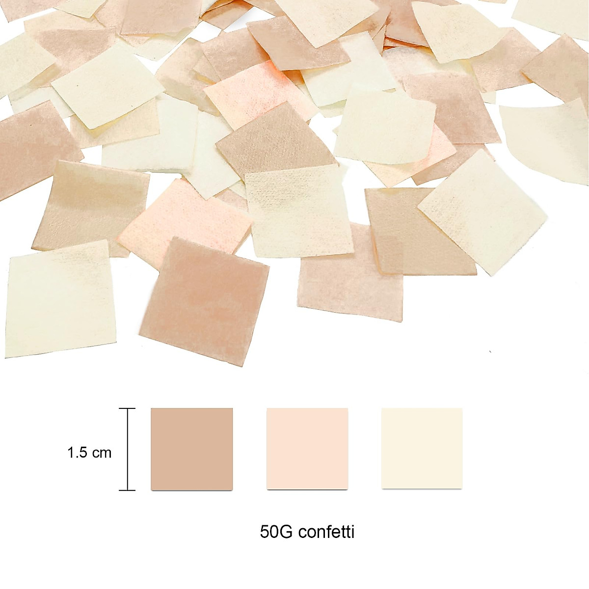 NICROHOME Boho Bridal Shower Decorations, Rustic Neutral Creamy White Tissue Paper Pom Poms Tassel, Dots Paper Garland Decorations Packages for Wedding Baby Shower Birthday Party Table Decorations