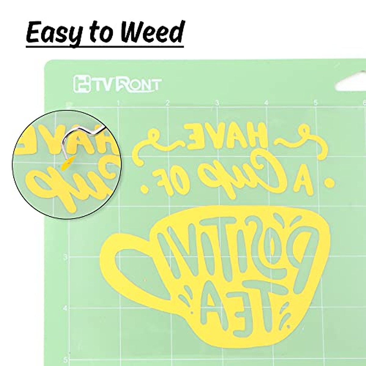 HTVRONT HTV Vinyl Rolls Heat Transfer Vinyl - 12" x 5ft Yellow HTV Vinyl for Shirts, Iron on Vinyl for All Cutter Machine - Easy to Cut & Weed for Heat Vinyl Design (Yellow)