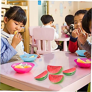 Garneck 30 Pcs Simulated Watermelon Slices Faux Watermelon Slices Ornaments for Kids Decoraciones para Salas De Casa Fake Watermelon Slices Ornament for Kids Household Pretend Foam Child