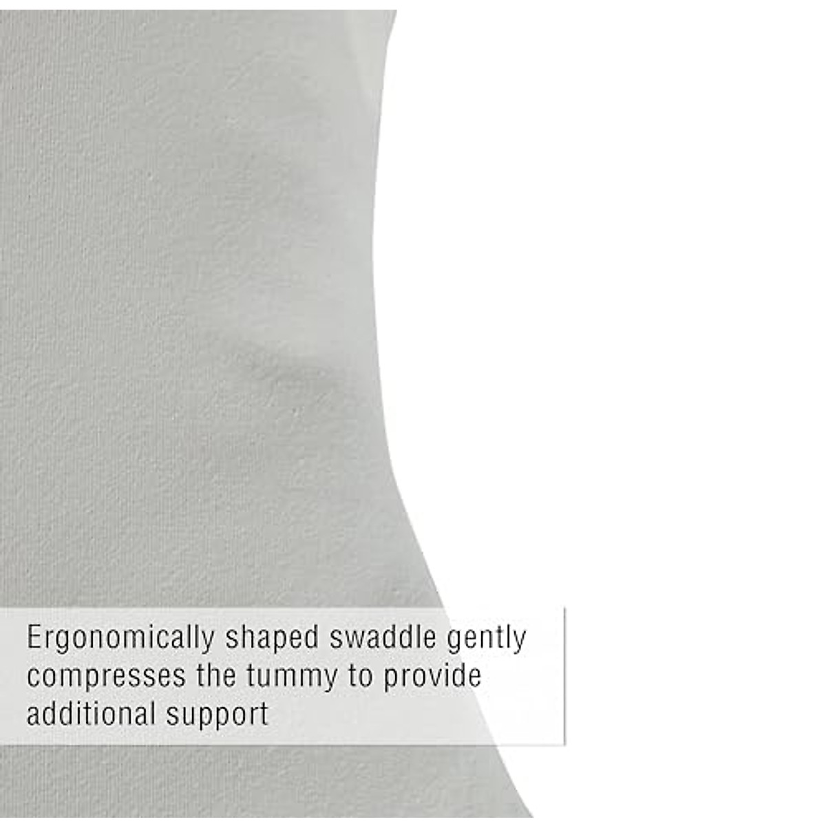 Woombie Simply Baby Swaddling Blanket I Soothing, Cotton Baby Swaddle I Wearable Baby Blanket, Grey Lullaby, 0-3 Months