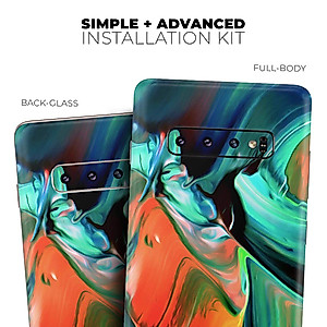 DesignSkinz Blurred Abstract Flow V47 Protective Vinyl Decal Wrap Skin Cover Compatible with The Samsung Galaxy S20 (Screen Trim & Back Glass Skin)