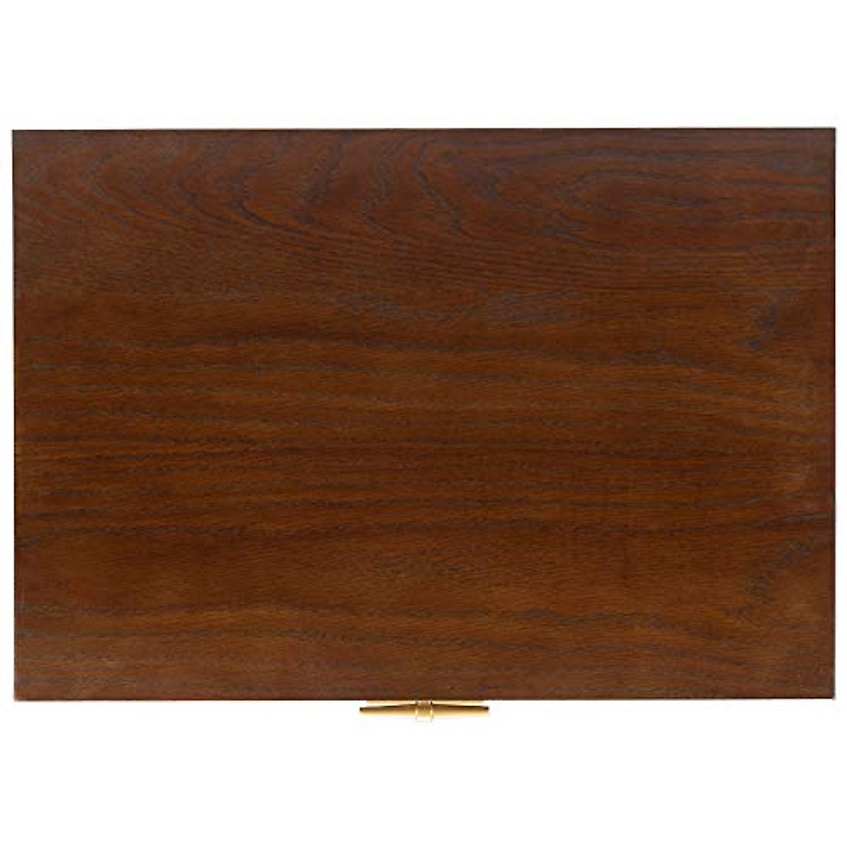 SAFAVIEH NST6401B, 23" W x 16" L x 21.5" H, Walnut/Brass