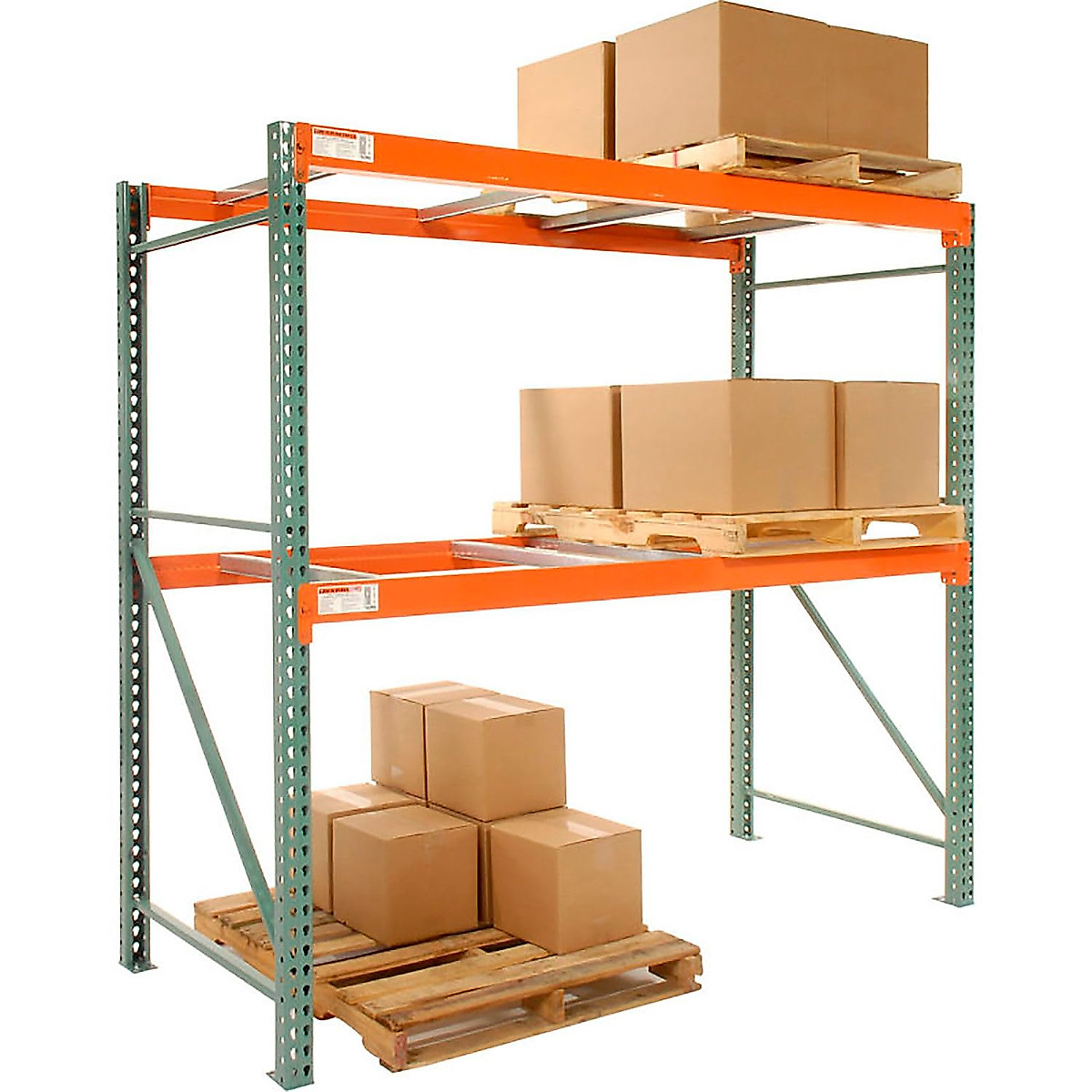 Global Industrial Teardrop Pallet Rack Starter, 96"W X 42"D X 120"H
