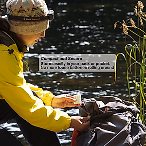 Protect Your Power - Slimline AAA Battery Case, Soft Durable material - Pack of 2 (Holds 4 Batteries)