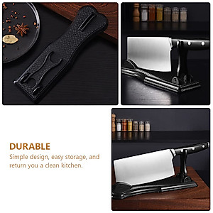 Hemoton 2Pcs Kitchen Knives Storage Racks Chef Cutters Holder Stand Knives Display Bracket Cutters Organizer Container Cutlery Storage Block