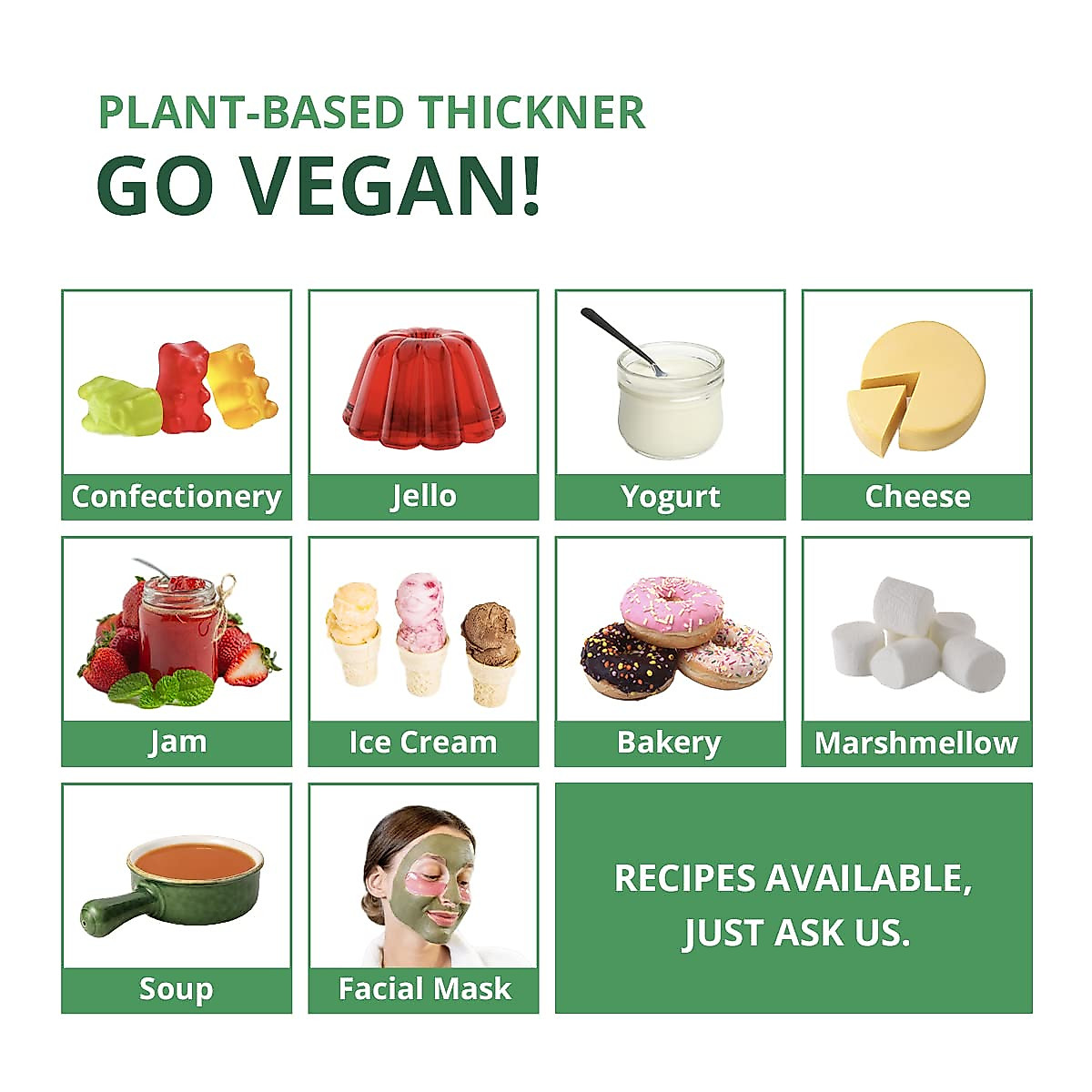 LIVING JIN Agar Agar Powder (4oz) Vegan Gelatin Substitute, Certified Gluten-free, Non-GMO, 100%, Sugar-free, Halal, Desserts, 100% Natural Red Algae