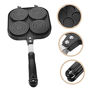 CIYODO Non Stick Frying Pan and Hamburger Making Mold Non Sticking Kitchen Pot for Versatile Cooking Ideal for Breakfast and More