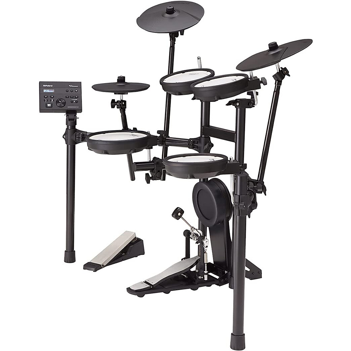 Roland V-Drums TD-07KV Electronic Drum Set Bundle with Drum Throne, Drumstick Bag, 3.5mm Audio Cable, 3 Pairs of Drumsticks, and Austin Bazaar Polishing Cloth