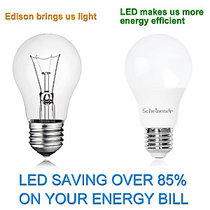 Scheinenda 3 Way Light Bulbs 4 Pack, 𝟑 𝐖𝐚𝐲 𝐋𝐄𝐃 𝐋𝐢𝐠𝐡𝐭 𝐁𝐮𝐥𝐛𝐬 30 70 100W Equivalent, Standard A19 LED Bulbs E26 Medium Base, Warm White 3000K, 500lm-1200lm-1600lm