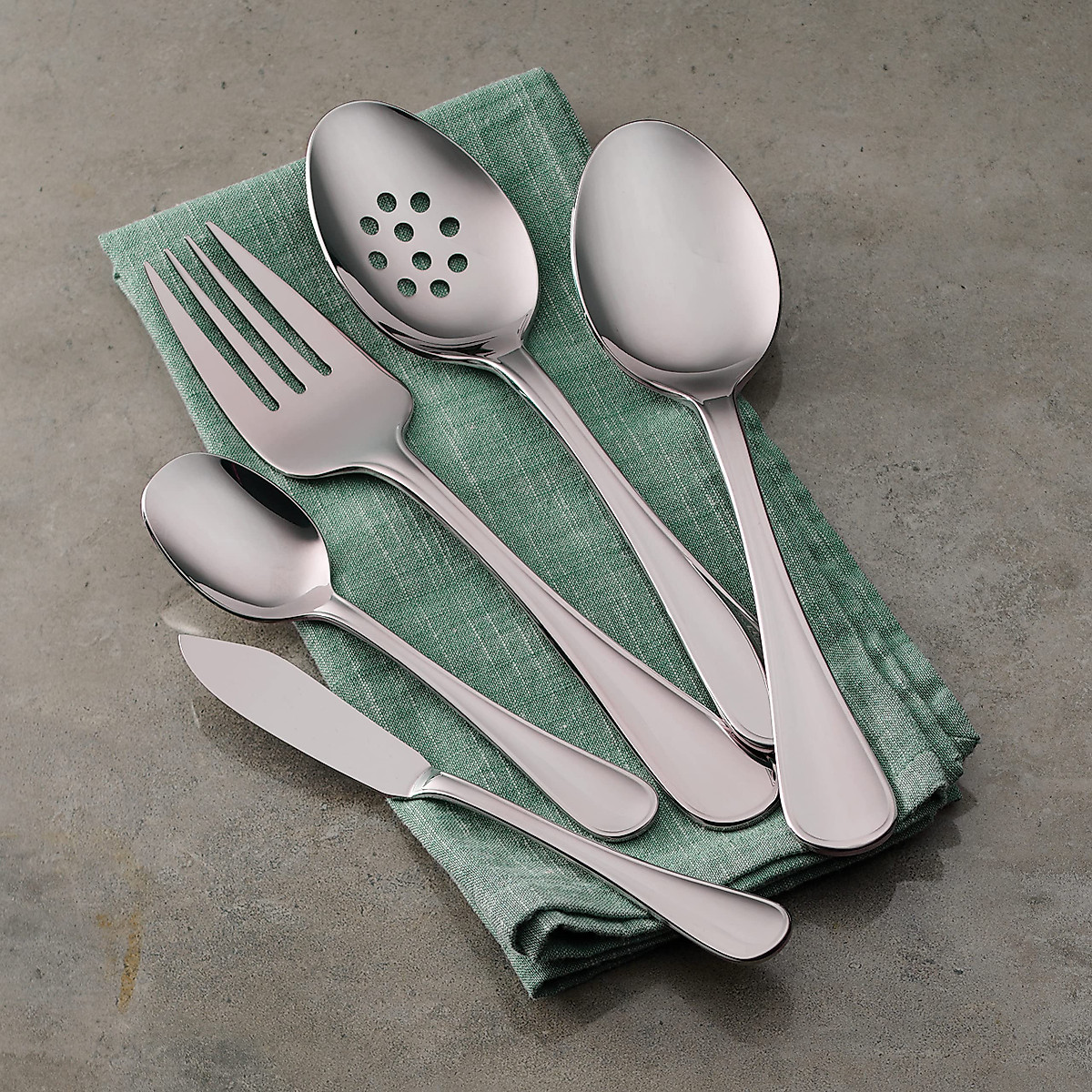 Tramontina 45 Piece Silverware Set - Firenze Utensils Set