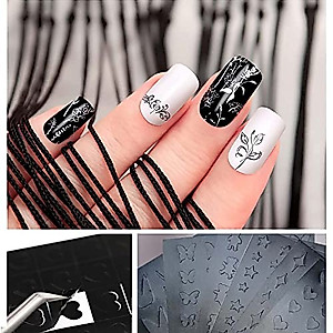 Melostu Nail Art Stickers, You can Freely Change The Pattern on Your Nails.…