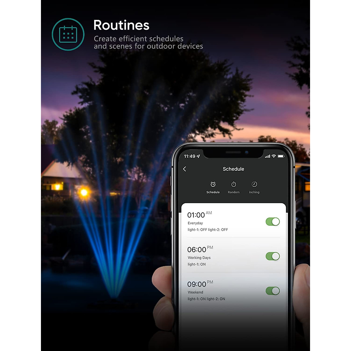 TREATLIFE Outdoor Smart Plug with 2 Individual Control Outlets, IP64 Weather Resistance, Smart Home Outlet Timer Compatible with Alexa, Google Home and SmartThings, 2.4GHz WiFi Only, No Hub Required