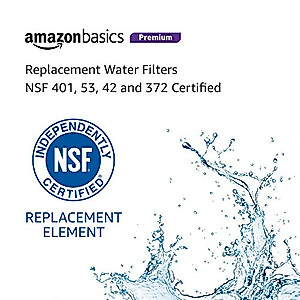 Amazon Basics Replacement GE FQSVF Drinking Water System Filter, 2-Pack, Premium Filtration