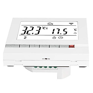 Smart Electric Heating Thermostat, LCD Display WiFi Programmable Baseboard Heater Thermostat APP Voice Control Works with 95-240V Alexa Google Assistant