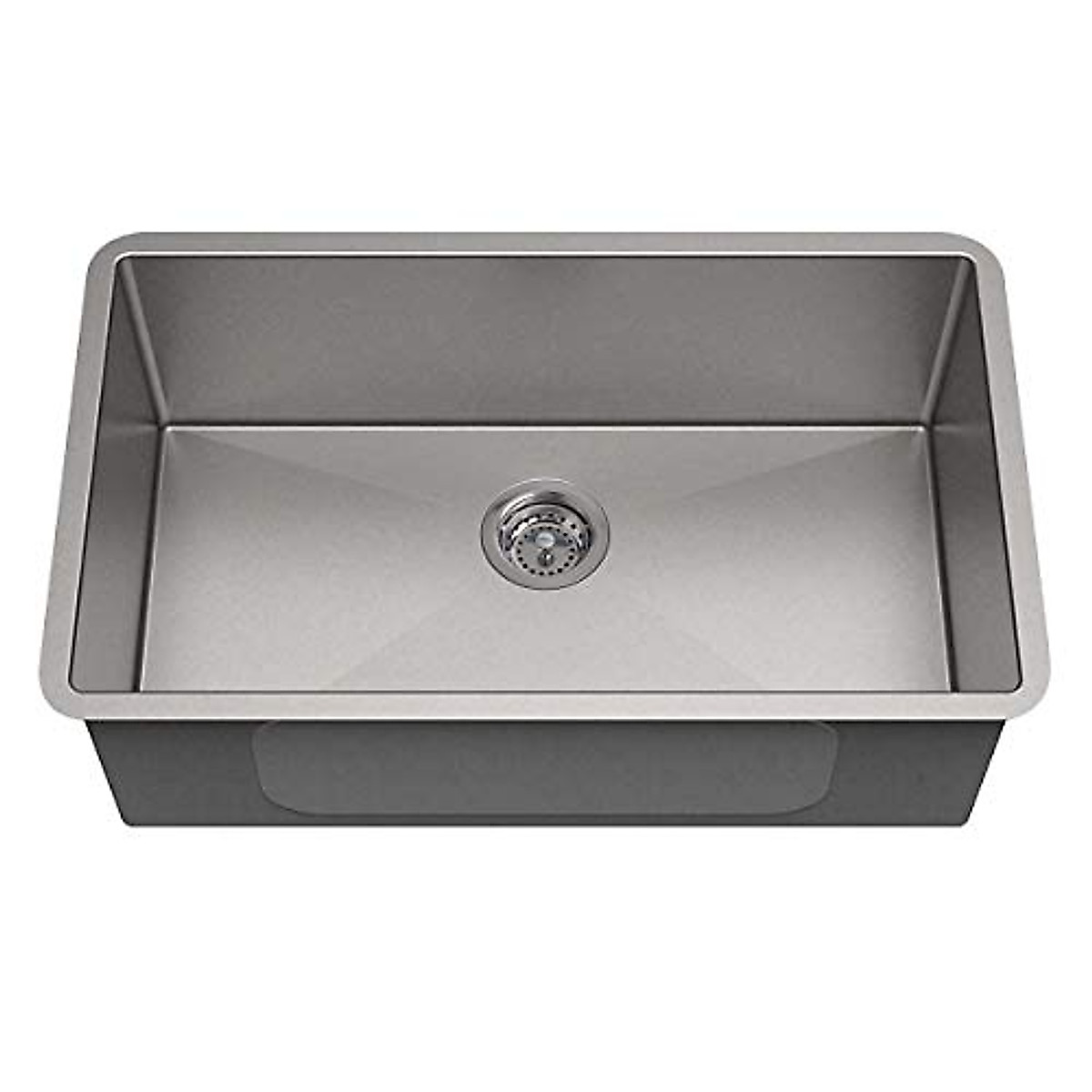 Hydro Master Kitchen Sink Basket Strainer Standard Drains(3-1/2 Inch)，Durable Stainless Steel with Rubber Stopper for Kitchen Sinks