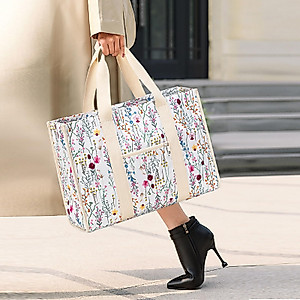 LOIDOU 3Pcs Laptop Tote Bag for Women 15.6 inch Work Tote Bag Computer Bag Large Capacity Teacher Handbag Shoulder Bag