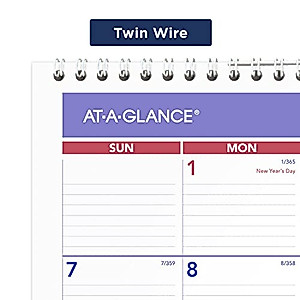 AT-A-GLANCE 2024 Wall Calendar, 15" x 12", Medium Wide, Spiral Bound, Monthly (PM82824)