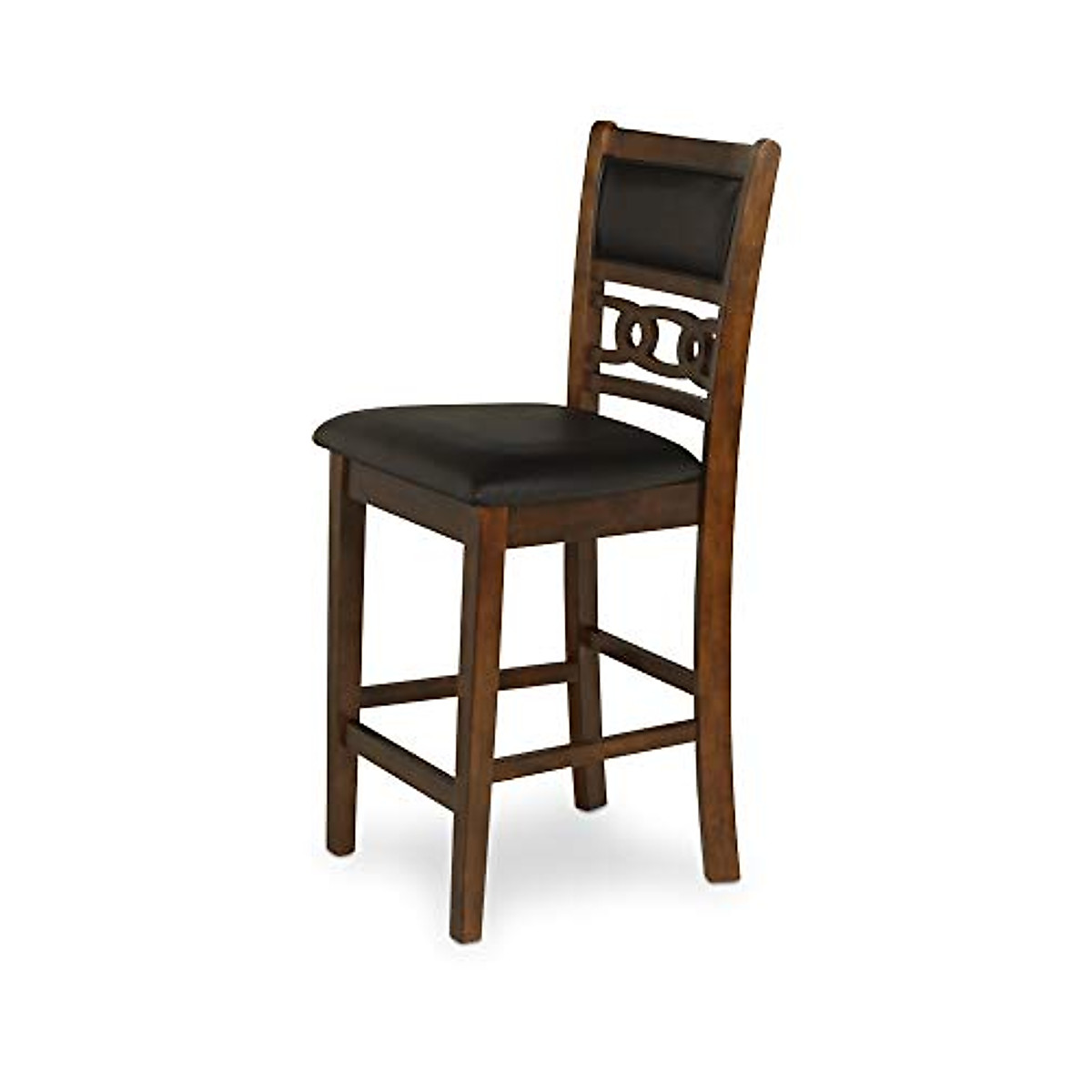 New Classic Furniture Gia 5-Piece Counter Dining Table Set, 42.25-Inch, Brown