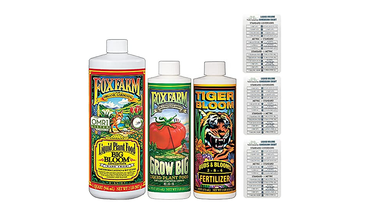 Fox Farm Fertilizer Bundle: Bloom, Grow & Tiger Bloom | Boost Yields