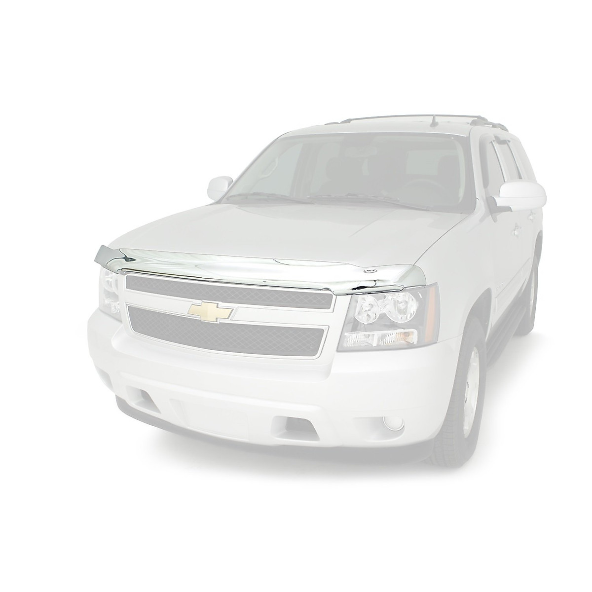 Auto Ventshade [AVS] Hood/Bug Shield for 1994 - 2001 Dodge Ram 1500, 1994 - 2002 Ram 2500 & 3500 | Medium Profile - Chrome, 1 pc. | 680551