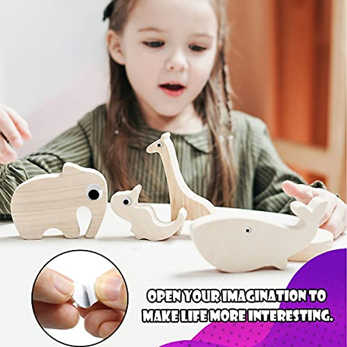 500pcs Wiggle Googly Eyes with Self-Adhesive, 6mm 8mm 10 mm 12mm 15mm 20mm Mixed Packaging