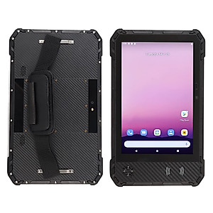 GLOGLOW Field Work Tablet, 2.4G 5.8G WiFi 256G Expandable IP68 Waterproof 8 Inch Rugged Tablet 100‑240V 4G Network with NFC for Warehouses (US Plug)