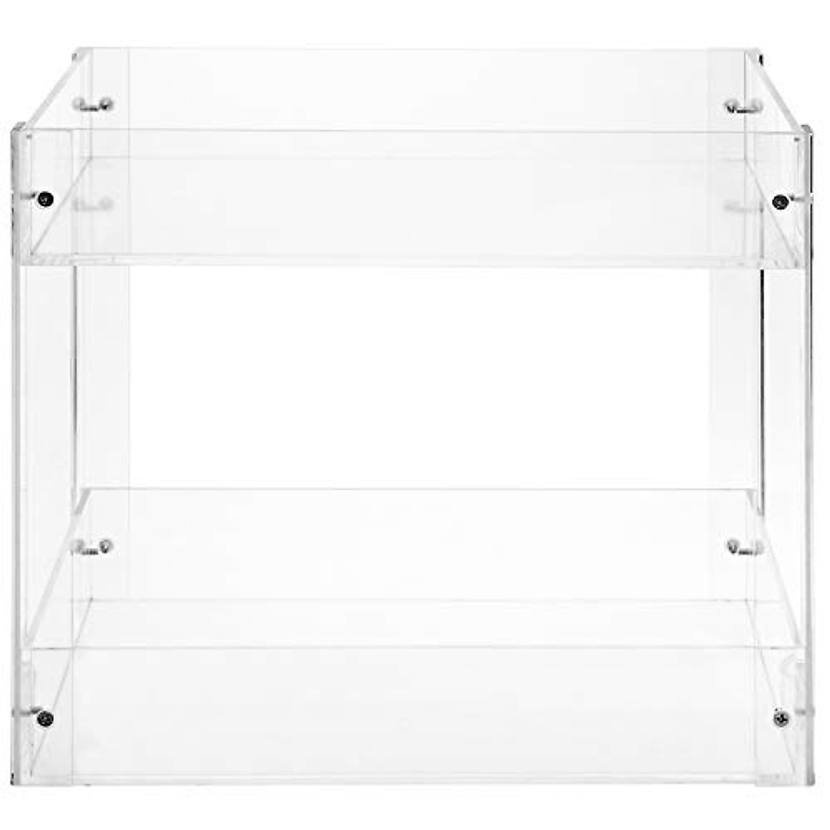 MyGift 2-Tier Clear Acrylic Desk Organizer Document Tray, Home Office Desktop Paper Tray