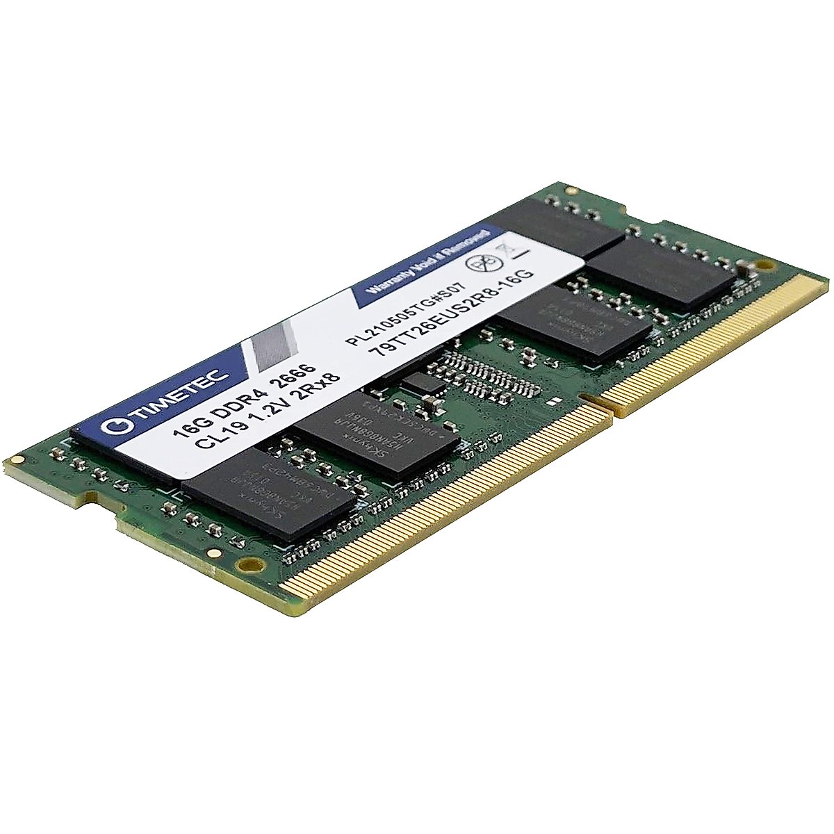 Timetec 32GB KIT(2x16GB) DDR4 2666MHz PC4-21300 Unbuffered ECC UDIMM 1.2V CL19 2Rx8 Dual Rank 260 Pin SODIMM Memory RAM Module Upgrade (32GB KIT(2x16GB))
