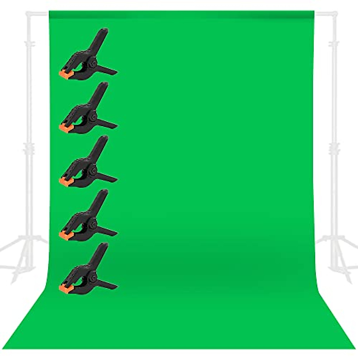 CIPAZEE Green Screen Backdrop - 8x10FT for Photoshoot Greenscreen Background for Photography Video Recording Photo Background Backdrop