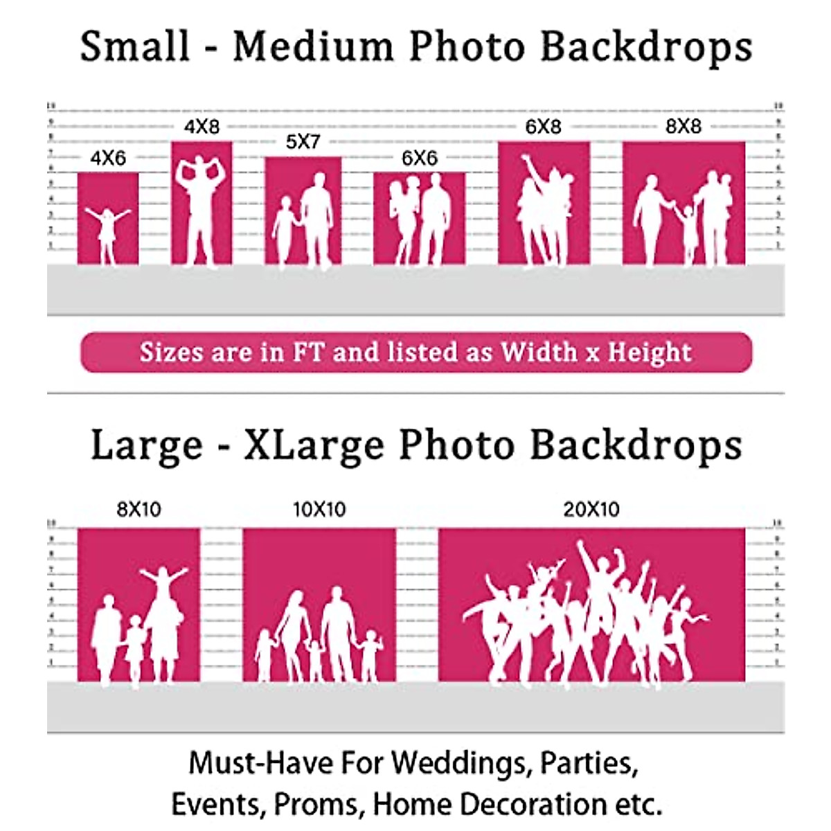 ShiDianYi 4FTX6FT-Fuchsia Pink-Sequin Photo Backdrop, Wedding Photo Booth,Photography Background (Fuchsia Pink)