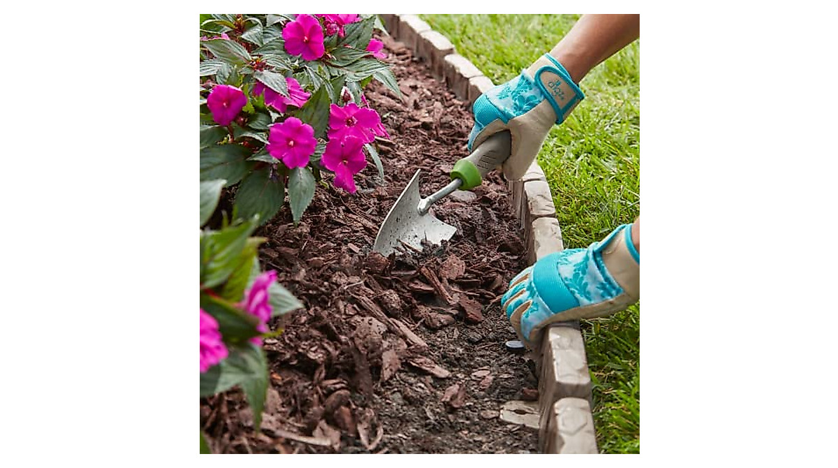 EasyFlex No-Dig Landscape Edging | Stone-Look Garden Border Kit
