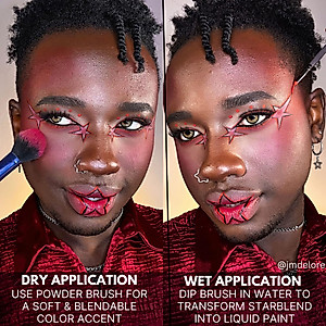 Mehron Makeup StarBlend Cake Makeup | Wet/Dry Pressed Powder Face Makeup | Powder Foundation | Orange Face Paint & Body Paint 2 oz (56g)