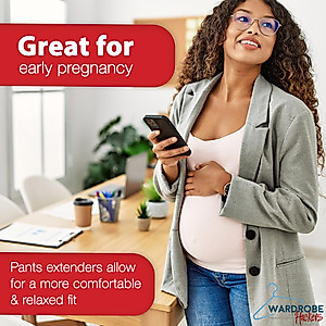 Button Extender for Pants Waist Extenders for Pants for Men and Women (6-Piece Multiple Styles) Adjustable Jeans Button Extender – Black Metal Hook Pants Khaki Waistband Expander by Wardrobe Hackers