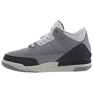 Jordan 3 Retro Little Kid's Shoes Light Smoke Grey/Chlorophyll/Black 429487-006 (13 M US)