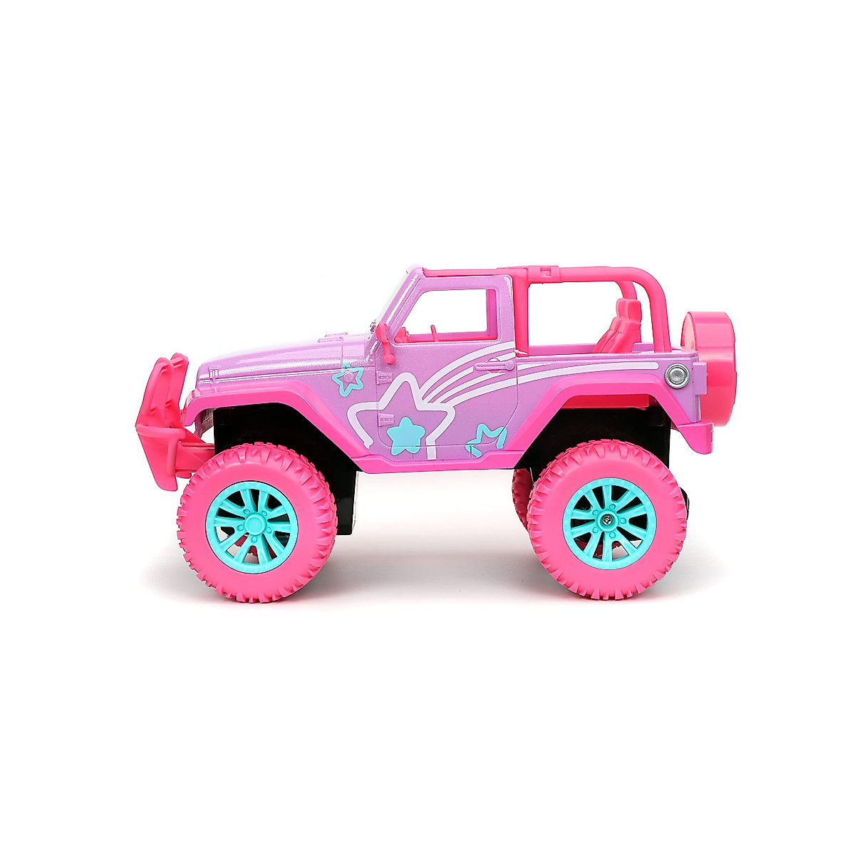Jada Toys Like Nastya 1:16 Jeep RC Remote Control Cars Pink, Toys for Kids (32792)