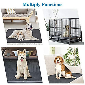 SIWA MARY Reusable Pee Pads for Dogs, 48"x48"/60"x48" Large, Washable Dog Pads with Super Absorbent, Non-Slip, Waterproof, Puppy Potty Whelping Pads Pet Traning Pads for Crate, Kennel, Playpen