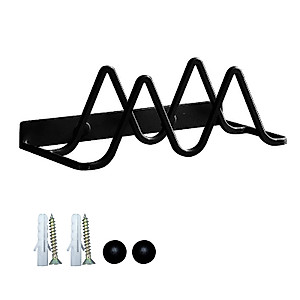 Pot Lid Organizer, Metal Double Slots Lid Holder for Kitchen Cabinet Door or Wall Mounted, Storage Cutting Boards, Bakeware, Pots & Pans, Serving Trays Black free size